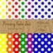 Primary Color Polka Dots Digital Paper - Polka Dot Backgrounds - 12 ...