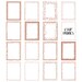 Rose Gold Glitter Frames and Borders PNG Overlay Clipart Bundle ...