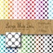 Large White Dots Digital Paper - Colorful Polka Dot Backgrounds - 24 ...