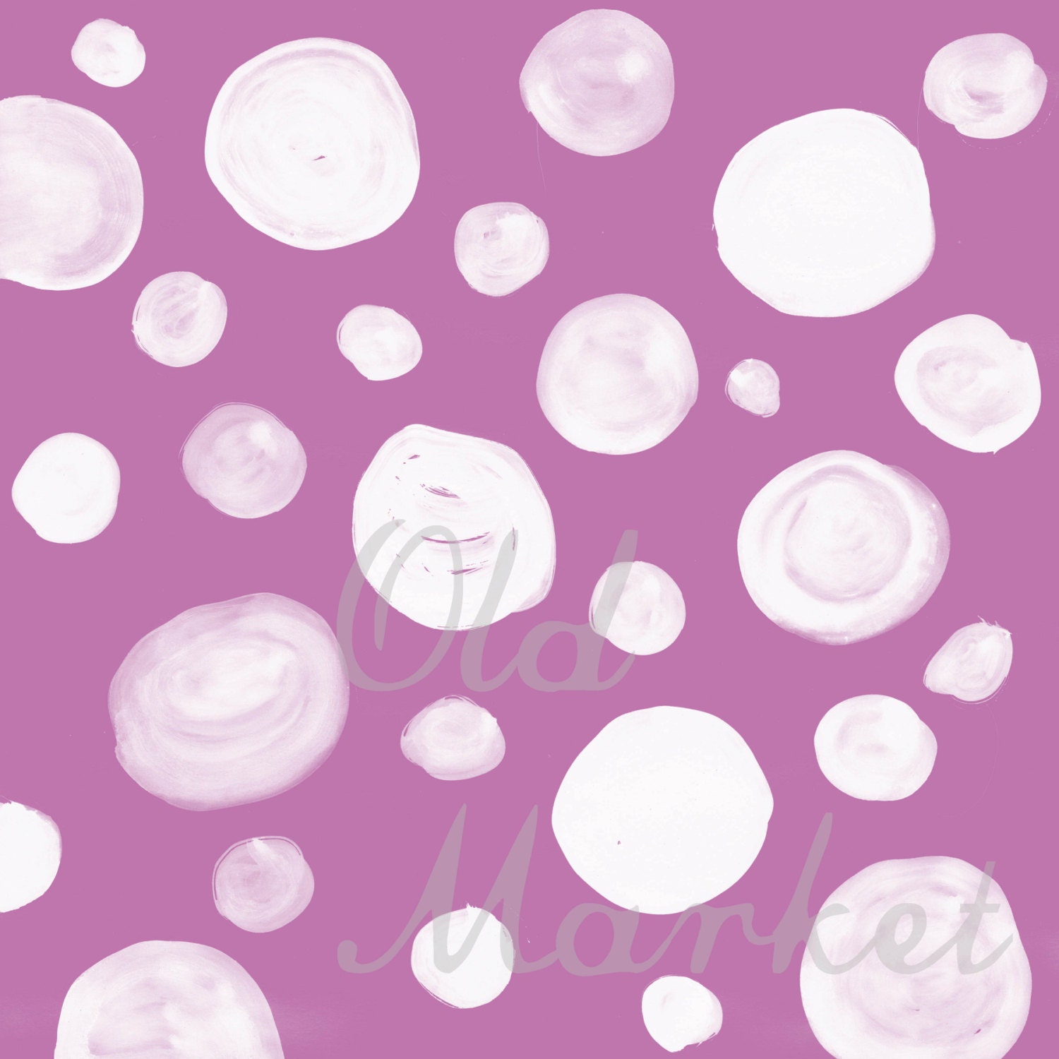 Watercolor Paint Circles Digital Paper Colorful Circles - Etsy