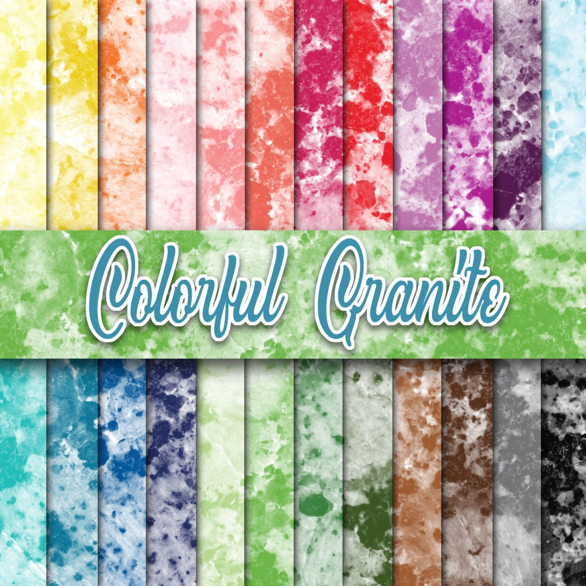 Colorful Granite Digital Paper Granite Textures Granite - Etsy