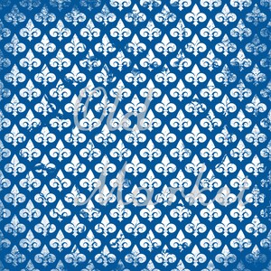 Fleur-de-lis Digital Paper - Colorful Grunge Fleur-de-lis Backgrounds ...