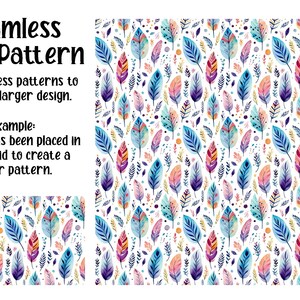 Watercolor Boho SEAMLESS Patterns - Boho Digital Paper - 16 Designs ...