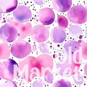 Watercolor Polka Dots SEAMLESS Patterns - Polka Dots Digital Paper - 16 ...