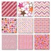 Sweet and Sassy Digital Paper Pack Pink Brown and Orange - Etsy