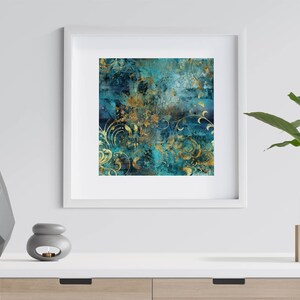 Blue and Gold Grunge SEAMLESS Patterns - Blue and Gold Damask Digital ...