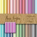 Basic Stripes Digital Paper - Colorful Striped Design Backgrounds - 24 ...