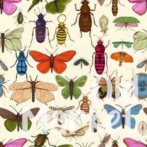 Whimsical Bugs SEAMLESS Patterns - Whimsical Bugs Digital Paper - 16 ...