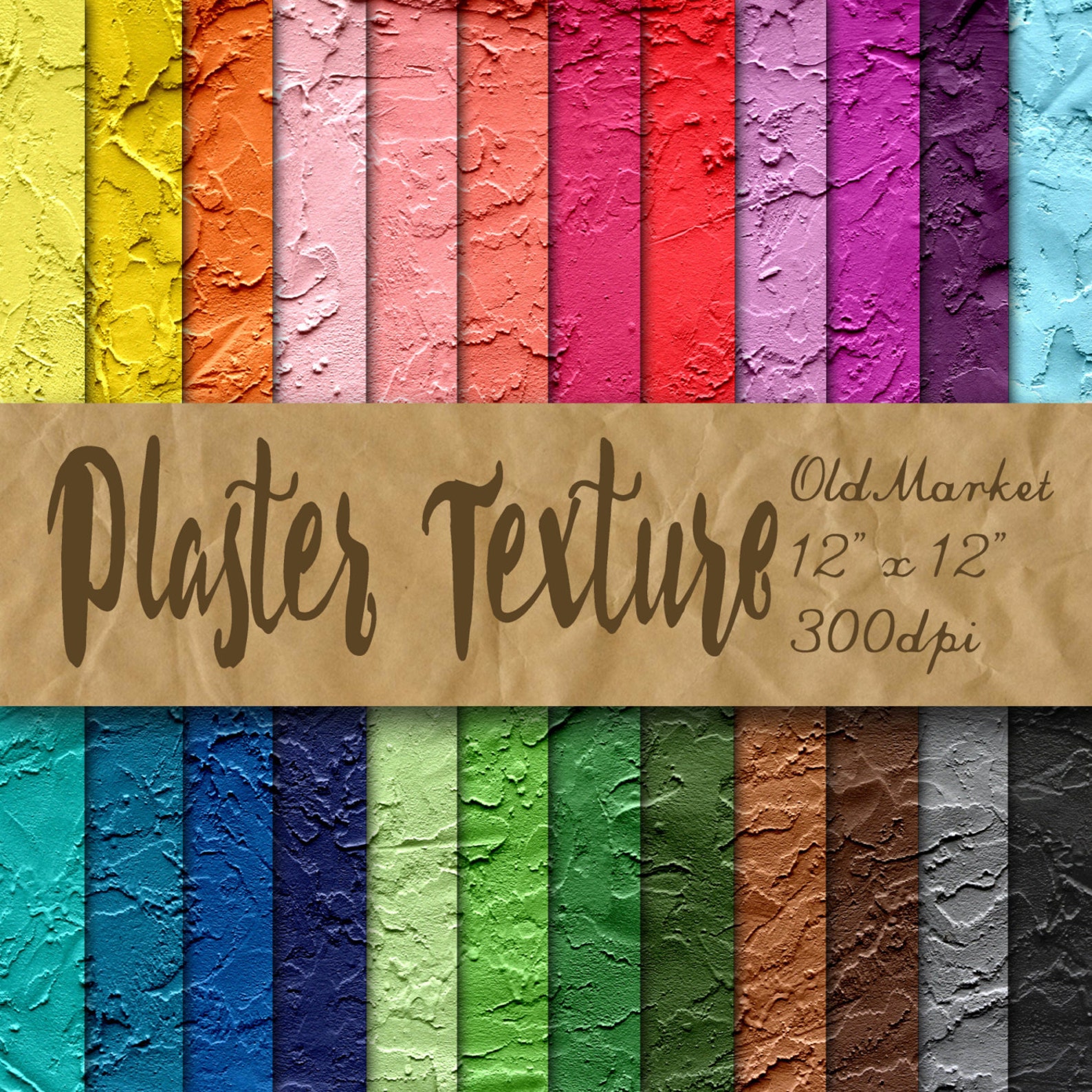 Plaster Texture Paper Digital Paper Colorful Plaster - Etsy