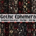 Gothic Ephemera SEAMLESS Patterns - Halloween Digital Paper - 16 ...