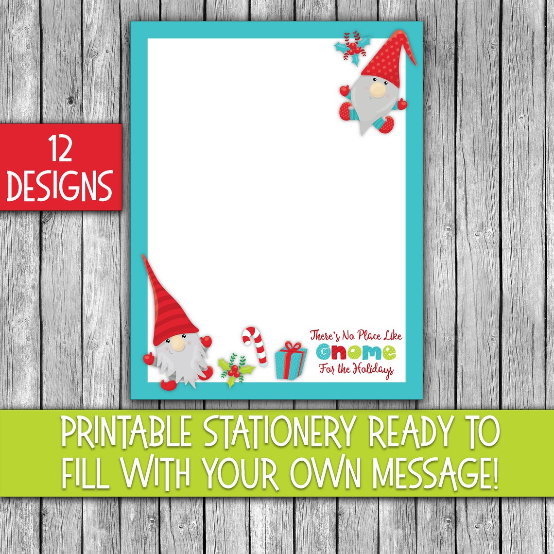 Printable Christmas Stationery Cute Christmas Letter Paper - Etsy