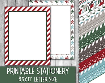 Printable Christmas Stationery Letter Paper Digital Download - Etsy