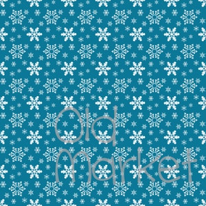Snowflakes Digital Paper - White Snowflakes on Colorful Backgrounds ...