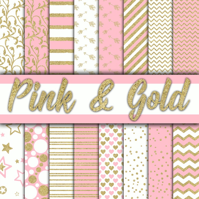 Pink Digital Paper - Etsy