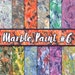 Marble Paint Digital Paper Set 6 Marble Paint Textures Marble ...