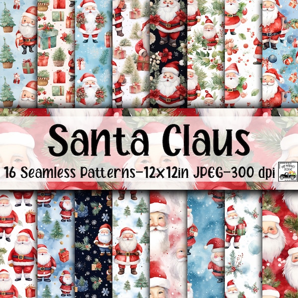 Christmas Digital Paper - Etsy