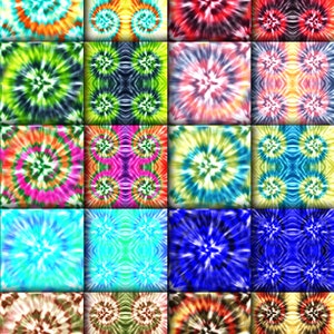 Tie Dye Digital Paper - Set 5 - Seamless Colorful Tie-dye Digital Paper ...