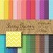 Skinny Chevron Digital Paper - Colorful Chevron Design Backgrounds - 24 ...