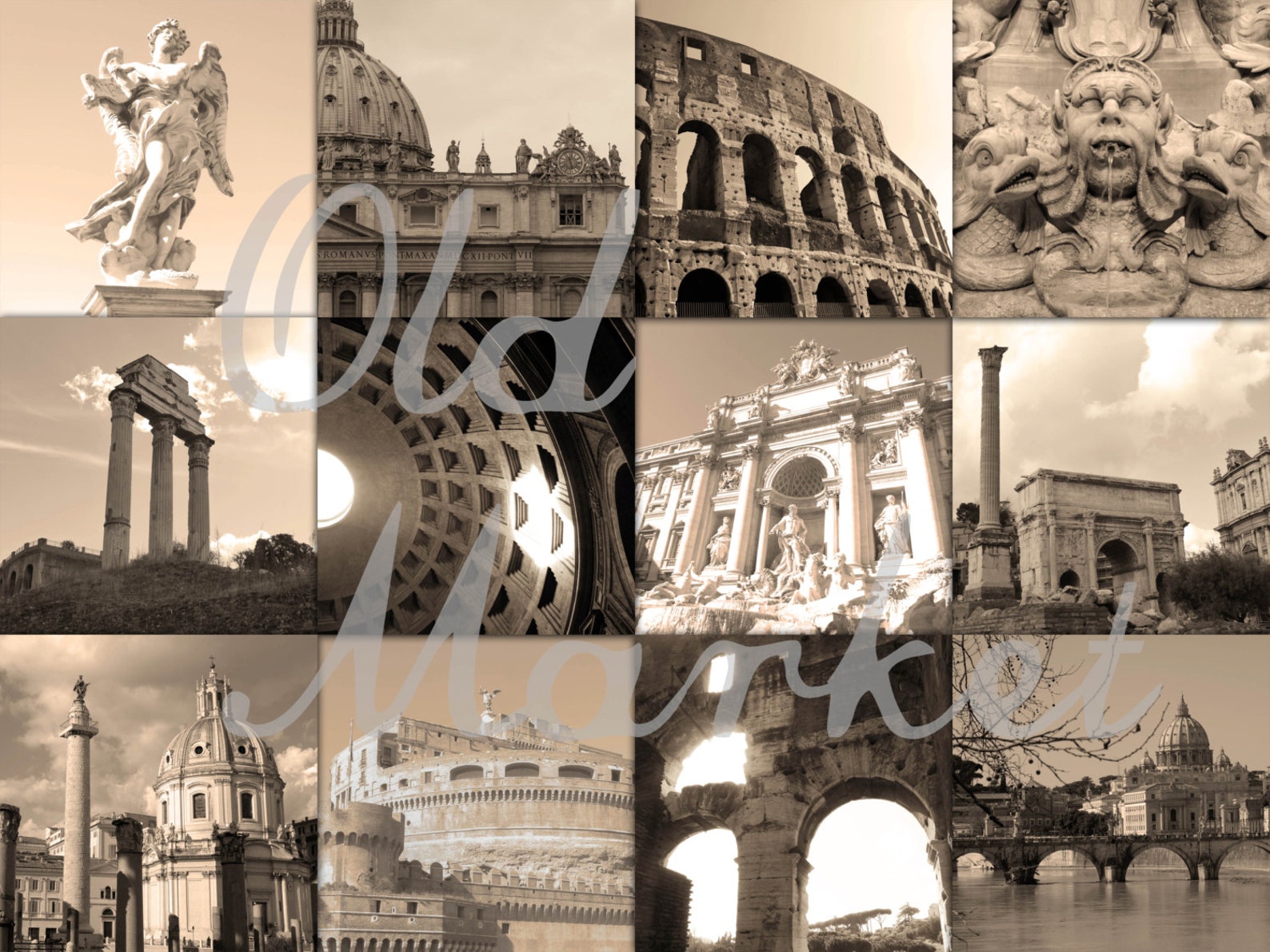 Roma Digital Papers Photographs of Rome Rome Italy Digital - Etsy