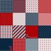 Nautical Digital Paper Red and Navy Blue Backgrounds and Designs 16 ...