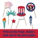 Patriotic Photo Booth Props and Decorations - Printable - Over 30 ...