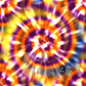 Tie Dye Digital Paper - Set 2 - Seamless Colorful Tie-dye Digital Paper ...