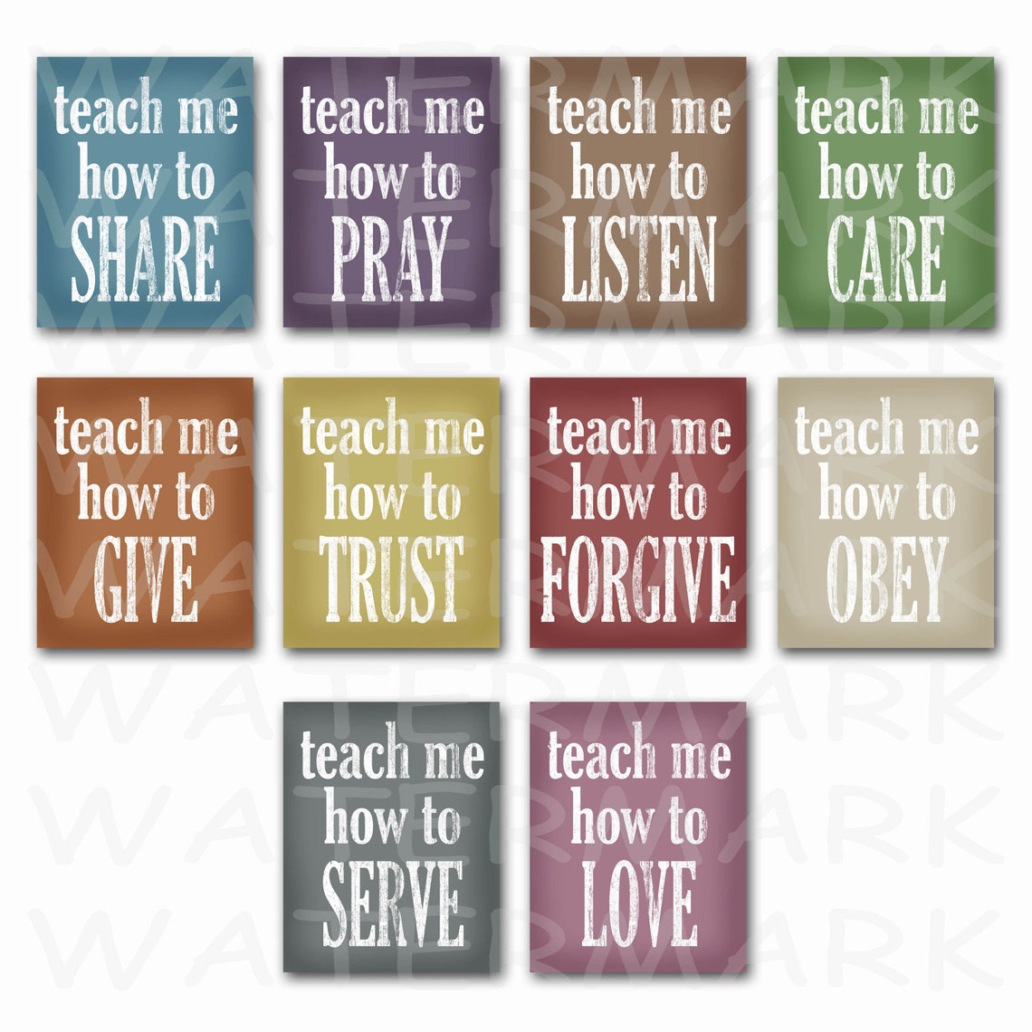 Teach Me How - Printable Digital Download - INSTANT DOWNLOAD - Etsy