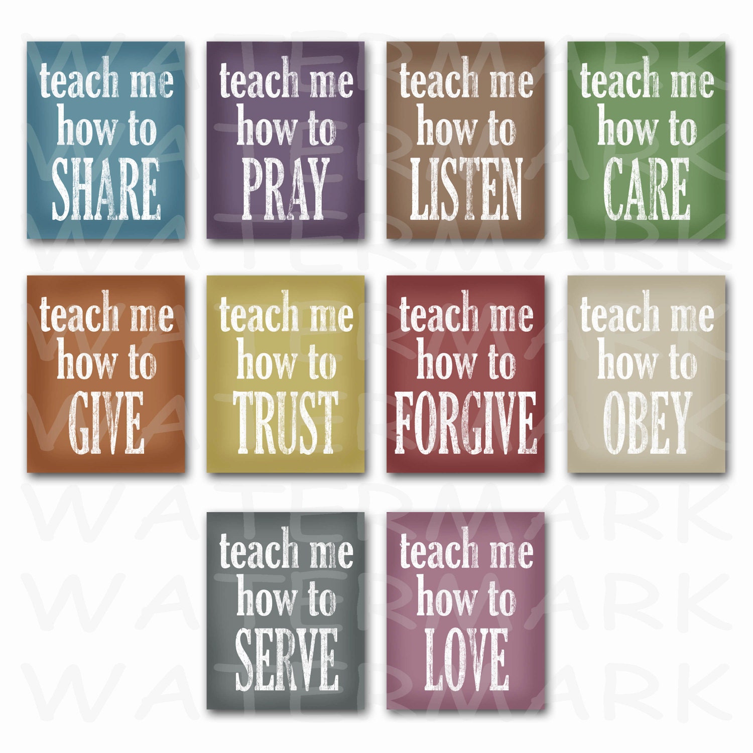 Teach Me How - Printable Digital Download - INSTANT DOWNLOAD - Etsy