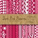 Dark Pink Patterns Digital Paper - Pink Patterned Backgrounds - 24 ...