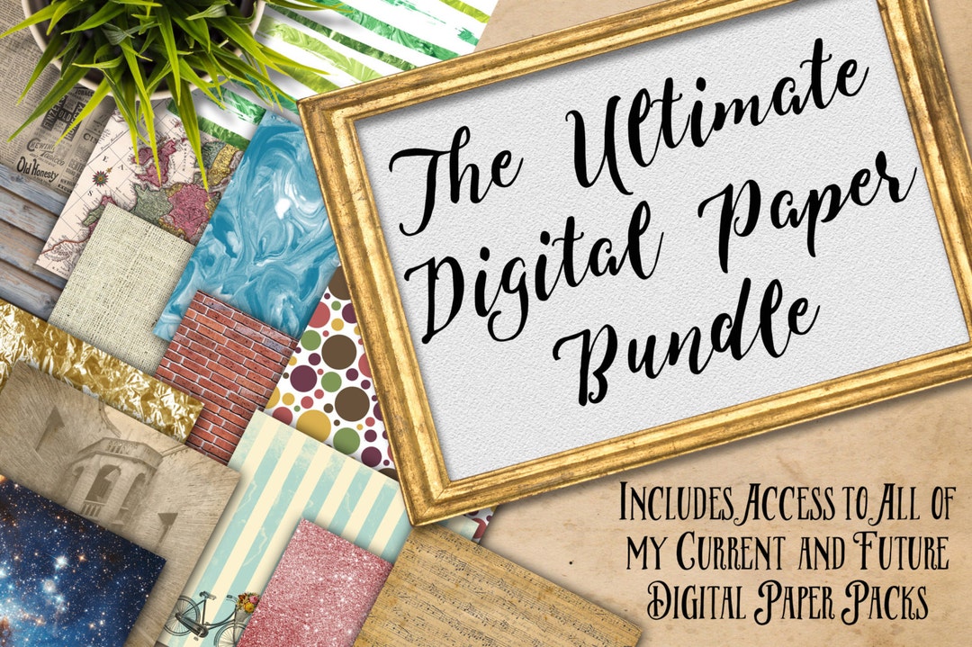 Sale-digital Scrapbook Paper Bundle - Includes All of My Current ...