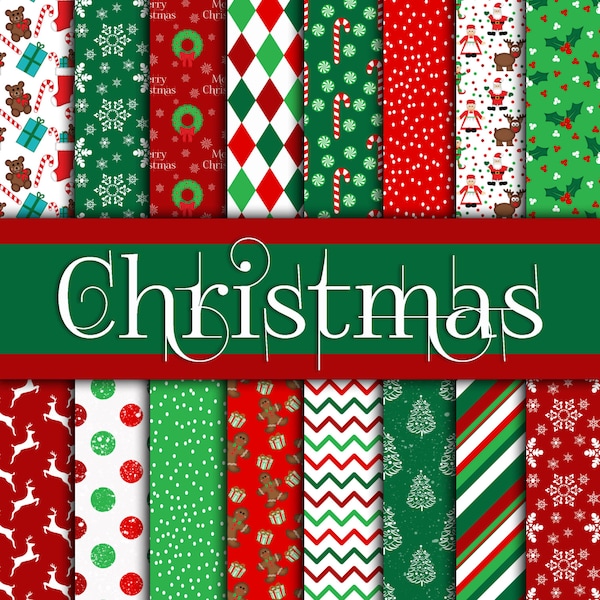 Christmas Digital Background - Etsy