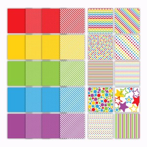 Rainbow Confection Digital Paper - Colorful Digital Paper Pack - 30 ...