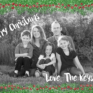 Christmas Glitter Frames and Borders PNG Overlay Clipart Bundle ...