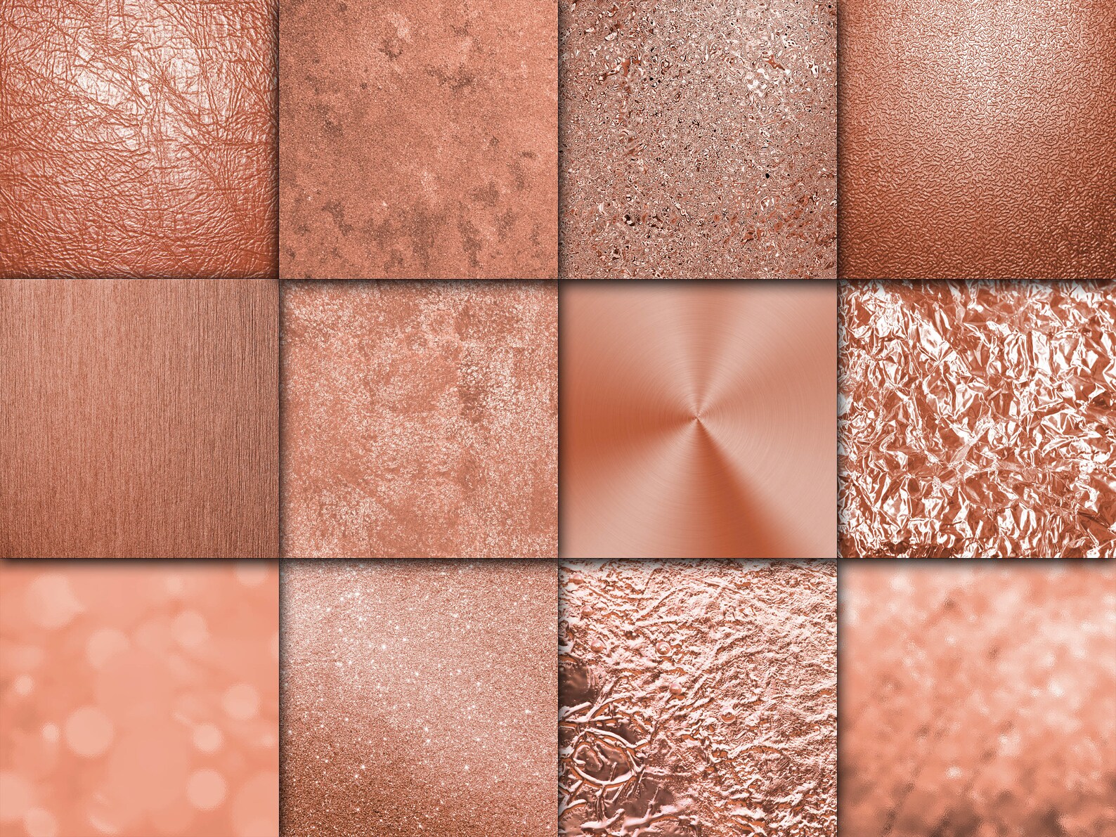 Rose Gold Digital Paper - Rose Gold Textures - Rose Gold Backgrounds ...