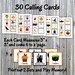 Halloween Bingo Printable PDF - 30 Different Cards - FULL Page Size ...