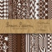 Brown Patterns Digital Paper Brown Patterned Backgrounds - Etsy