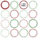 Christmas Glitter Frames and Borders PNG Overlay Clipart Bundle ...