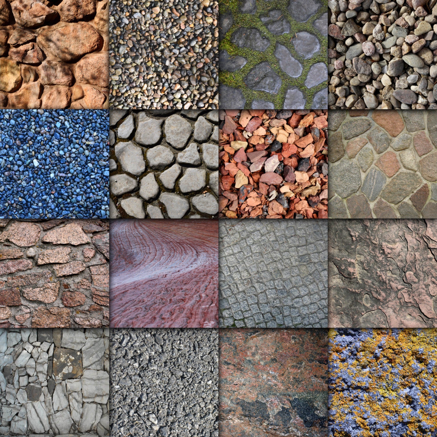 Rocks and Stones Digital Paper Rock and Stone Textures 16 - Etsy