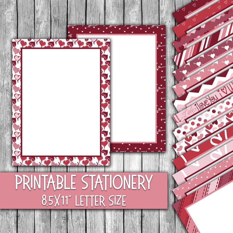 Valentines Day Letterhead - Etsy