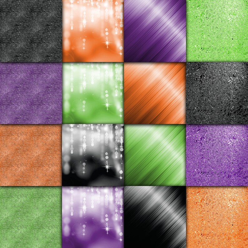 Shiny Halloween Digital Paper Glitter Halloween Backgrounds | Etsy