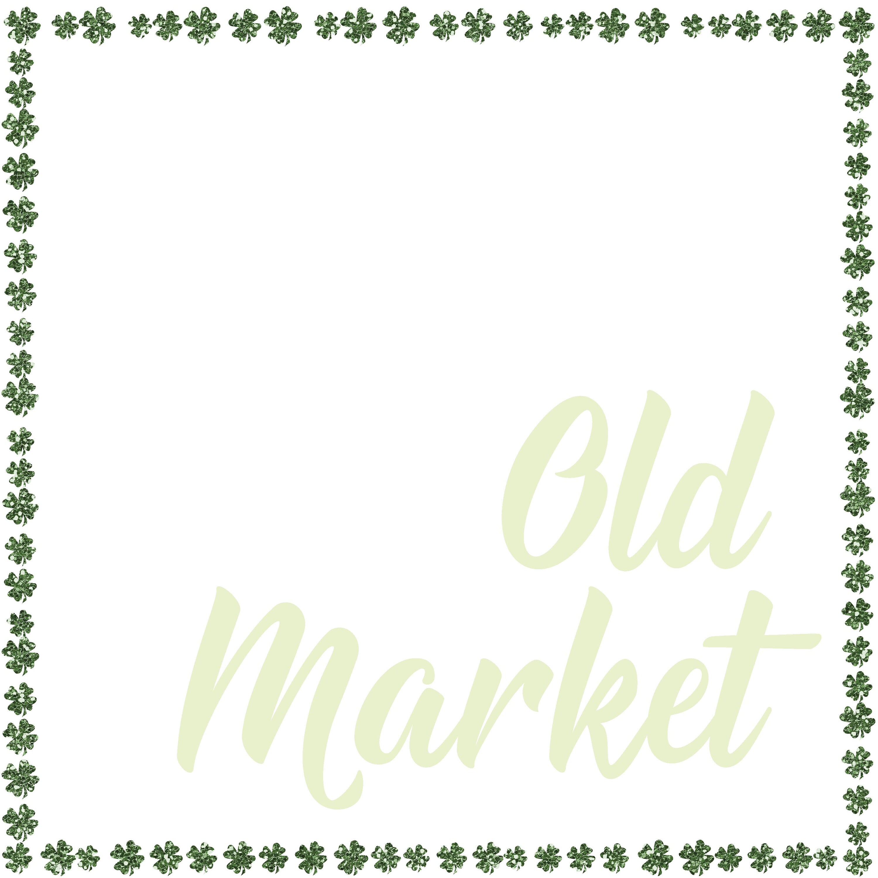 St Patrick's Day Glitter Borders Digital Paper Green - Etsy