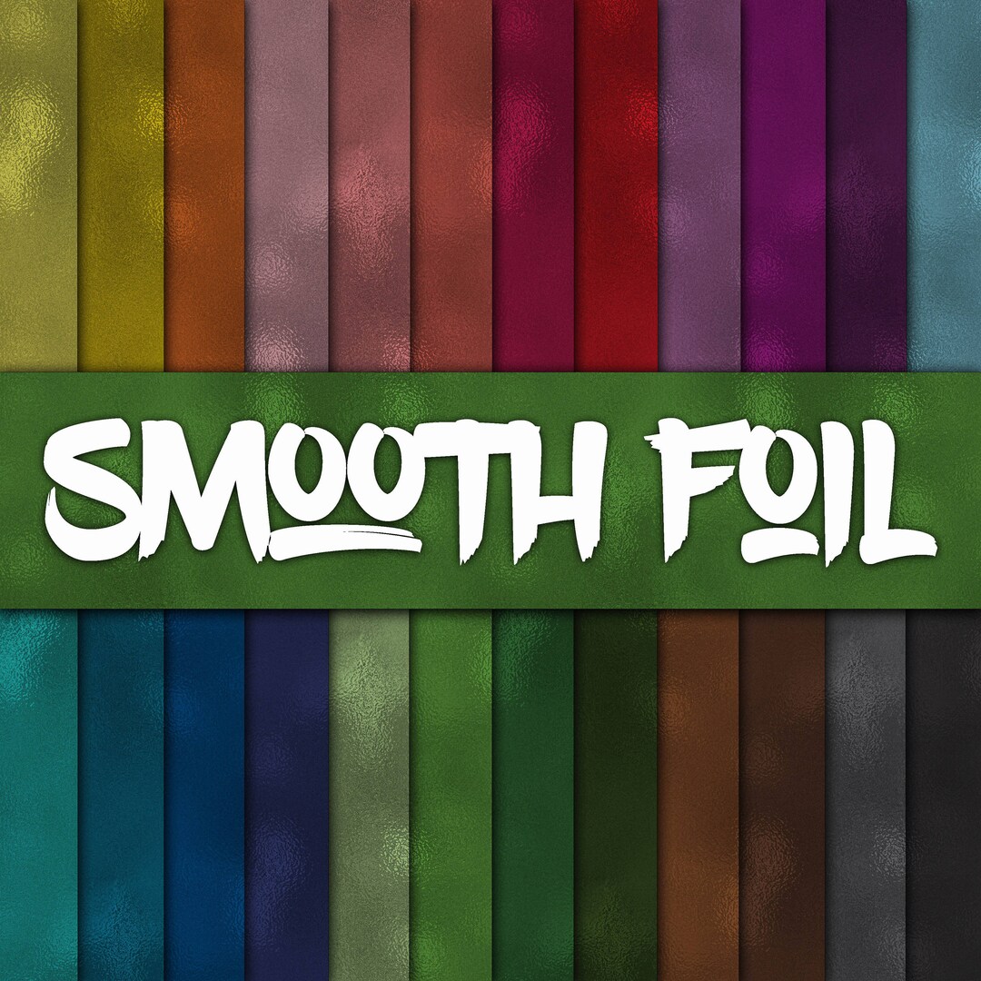 Smooth Foil Digital Paper - Colorful Foil Textures - Seamless Foil ...
