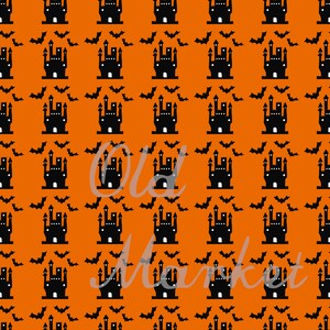 Halloween Digital Paper - Orange and Black Halloween Backgrounds - 16 ...