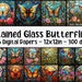 Stained Glass Seamless Patterns Stained Glass Digital Paper 16 Designs ...