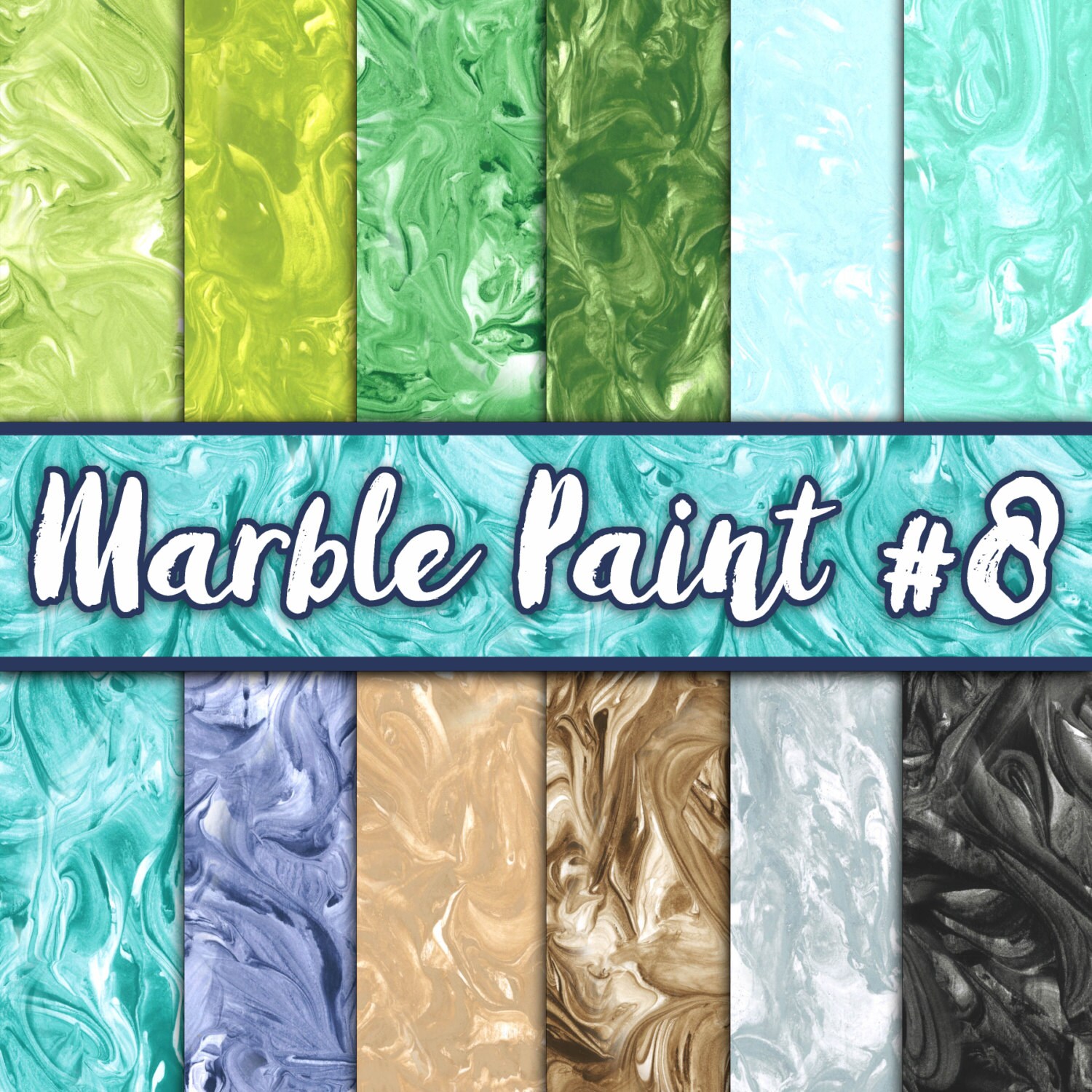 Marble Paint Digital Paper Set 8 Marble Paint Textures - Etsy