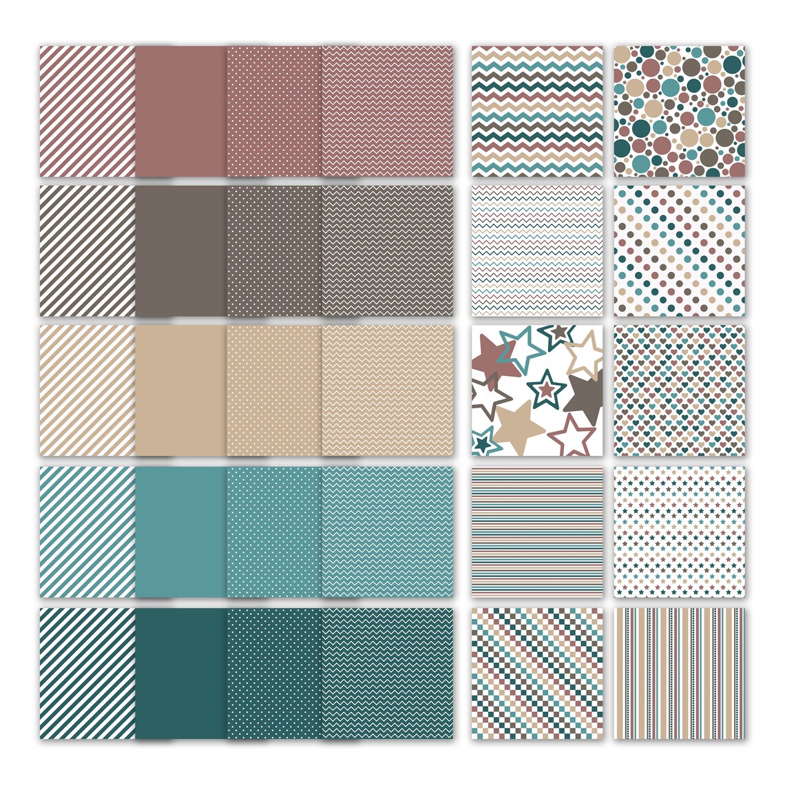 Banana Split Colors Digital Paper Colorful Design | Etsy