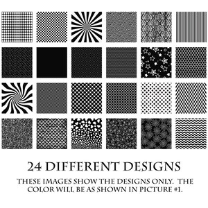 Black Patterns Digital Paper - Black Patterned Backgrounds - 24 Papers ...