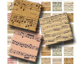 Vintage Sheet Music Printable Banner Includes 3 Sizes