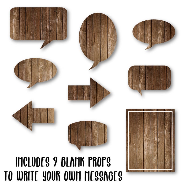 Wedding Photo Booth Prop Signs and Decorations Rustic Wood - Etsy