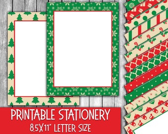 Christmas Printable Stationery | Etsy